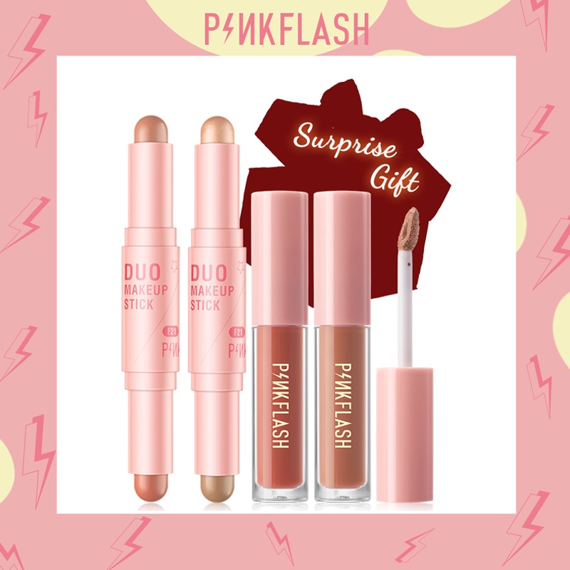 Jual PINKFLASH Pink Makeup Set Blush On Lipstick Special Edition Beauty ...