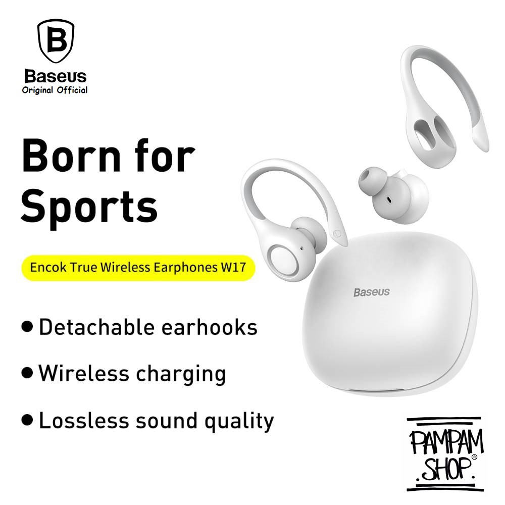Jual BASEUS ORIGINAL Encok Bluetooth Earphone W17 Wireless Sport ...