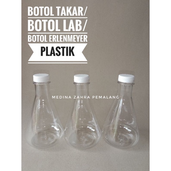 Jual Botol Lab/Botol Takar/Botol Erlenmeyer Plastik | Shopee Indonesia