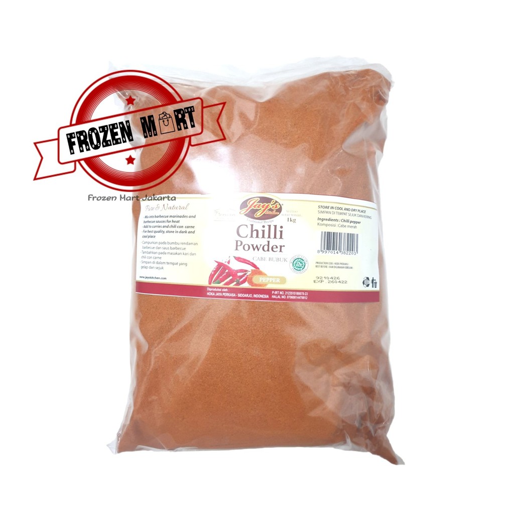 Jual Jays / Jay`s Chilli Powder 1 Kg / Cabe Bubuk / Cabai Bubuk ...