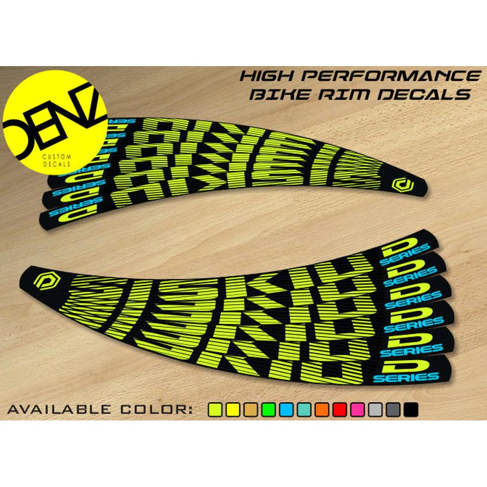Jual Decal rim Stiker rim Siskiu D Series Siskiu D5 Siskiu D6 Siskiu D7 ...