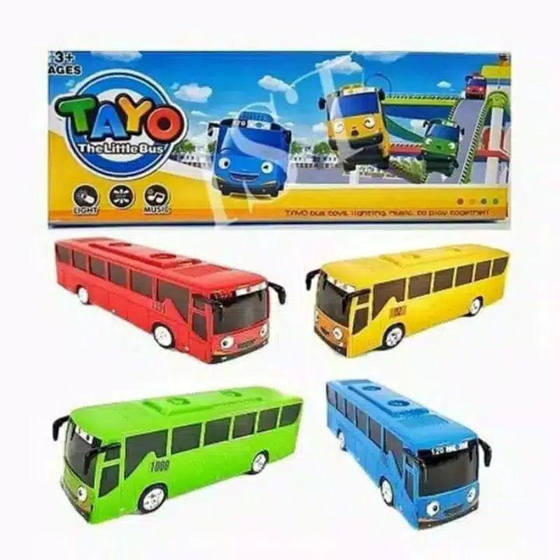 Jual (Terima Cod)Mainan Anak-Anak Mobile Tayo Bus Panjang Mesin Batrai ...