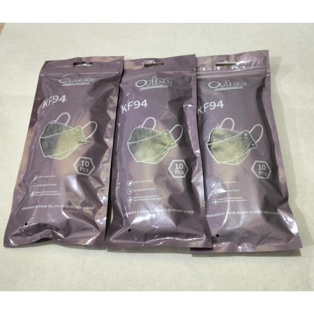 Jual MASKER KF94 ORLEE / DISPOSABLE / KF94 PREMIUM | Shopee Indonesia