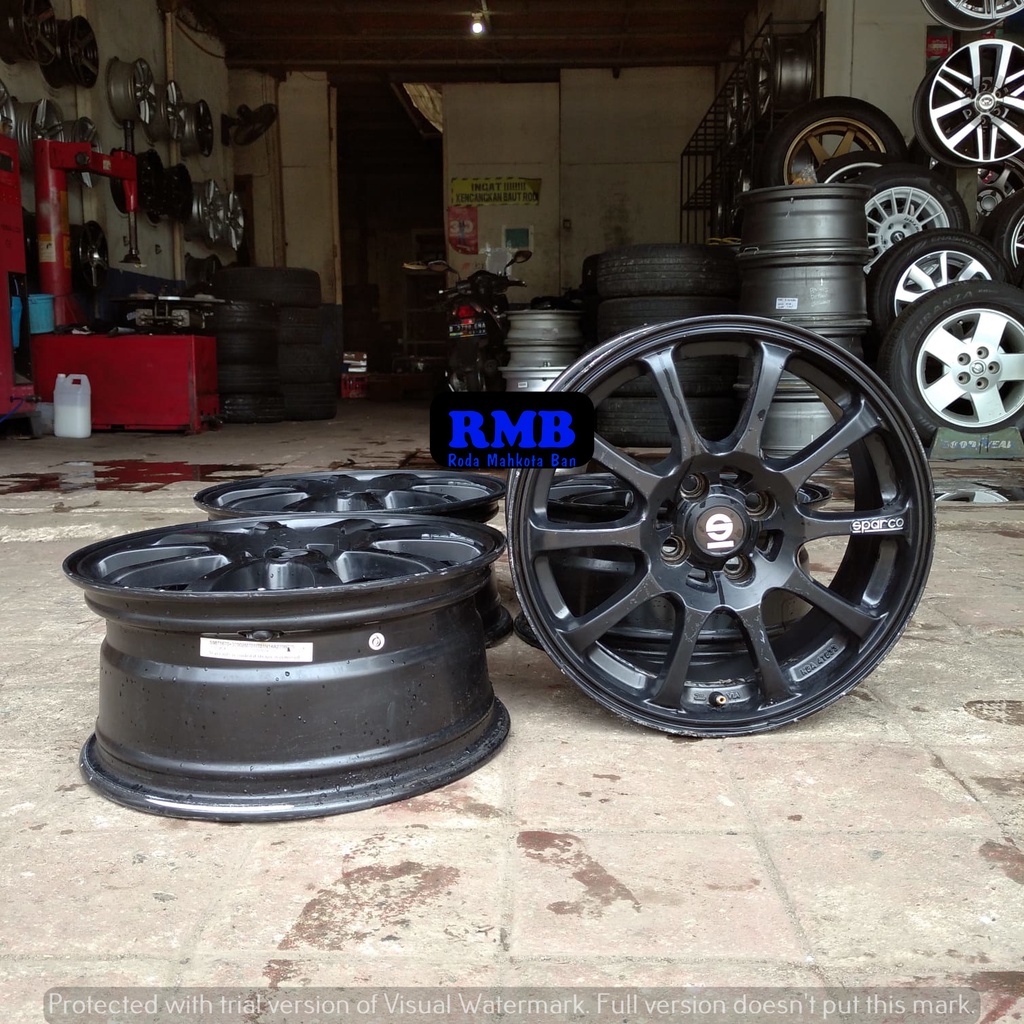 Jual VELG MOBIL SEKEN MODEL SPARCO RING 16 LEBAR 7 PCD 4X100 ET 37 ...