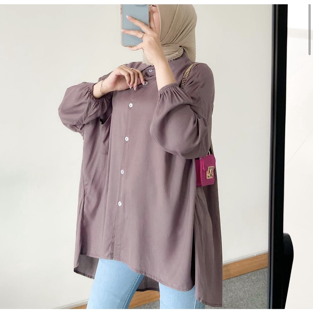 Jual DIANA KEMEJA OVERSIZE / ATASAN WANITA JUMBO BAJU WANITA | Shopee ...