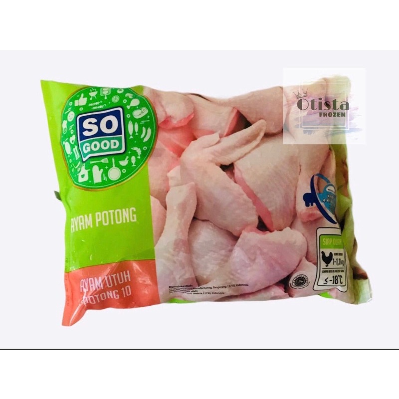 Jual SO GOOD AYAM POTONG 1 KG / AYAM POTONG 800 GR / AYAM PAHA DADA 1 ...