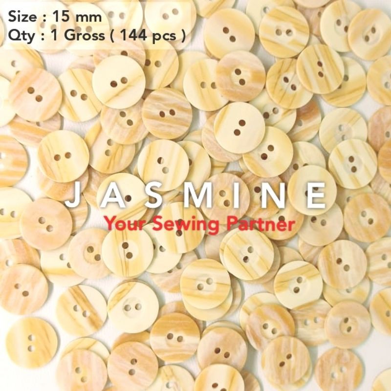 Jual Kancing Motif Kayu 15 mm ( per Gross ) | Shopee Indonesia