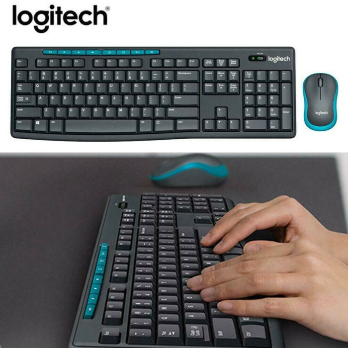 Jual Logitech Desktop Combo Mk275 Mk 275 Wireless Keyboard Mouse Shopee Indonesia
