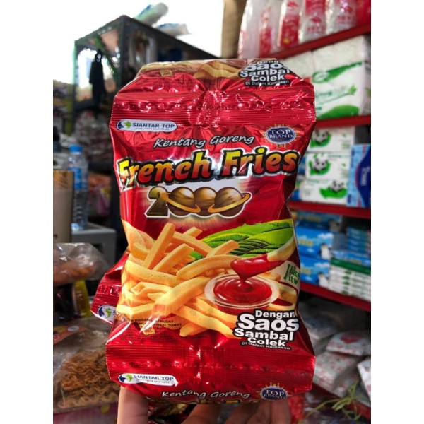 Jual FRENCH FRIES KENTANG 2000 1 renceng / snack makanan jajanan jadul ...