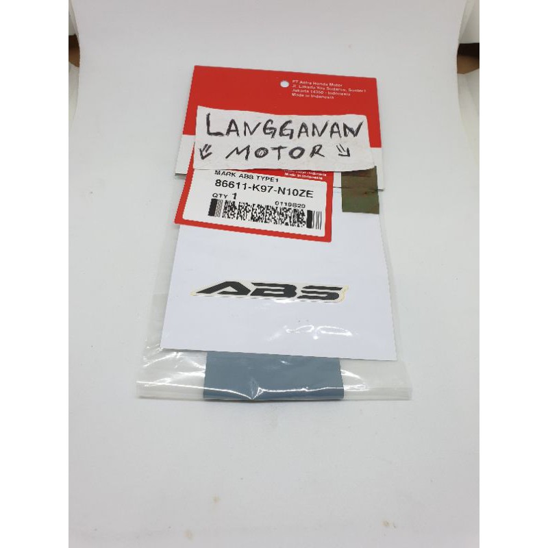 Jual NEW MARK STICKER STIKER LOGO TULISAN ABS WARNA DASAR PUTIH TULISAN ...