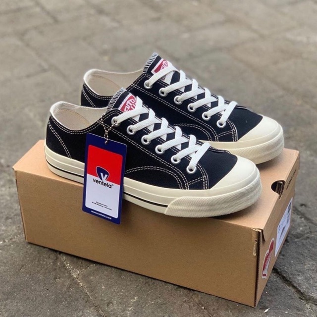 Jual Ventela Basic Low Black Natural Original Made in Indonesia 36-44 | Shopee Indonesia