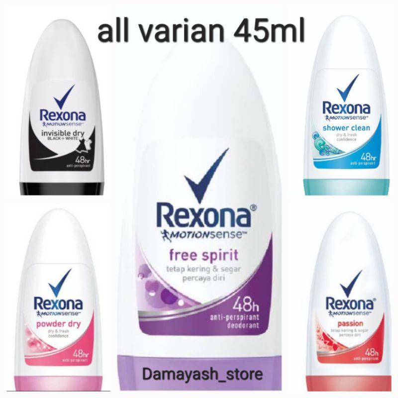 Jual Rexona Deodorant Roll On all varian [45 mL] | Shopee Indonesia
