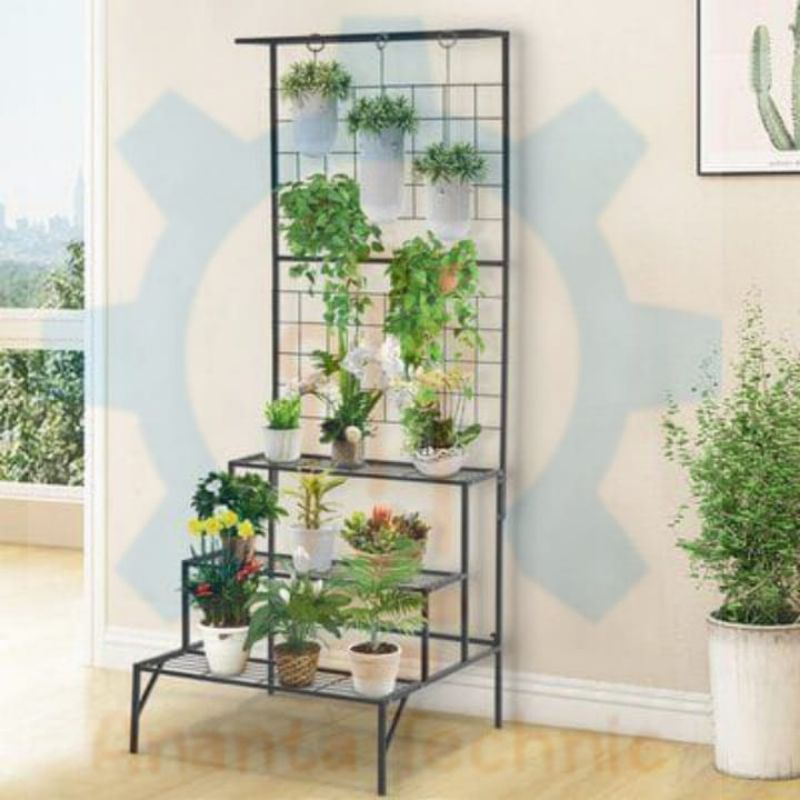 Jual Rak besi tempat pot bunga murah tempat pot bunga susun 3 dan ...