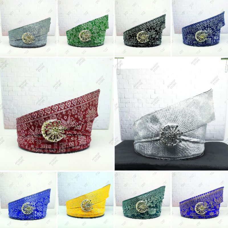 Jual Tanjak/Tengkolok/Destar Songket Premium Asli Melayu Riau Palembang ...