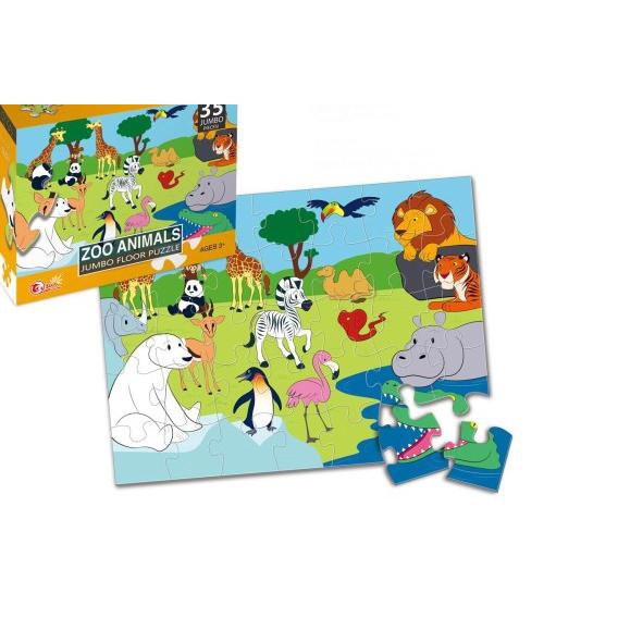 Jual ♙ Puzzle Zoo Animals (35pcs) Jumbo Floor Ohdae Toys HWA1369816 ...