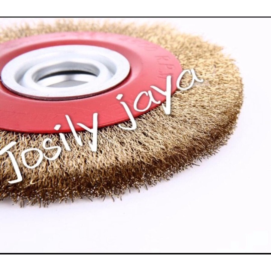 Jual sikat kawat baja bulat-wire brush 8 inch(200mm) | Shopee Indonesia
