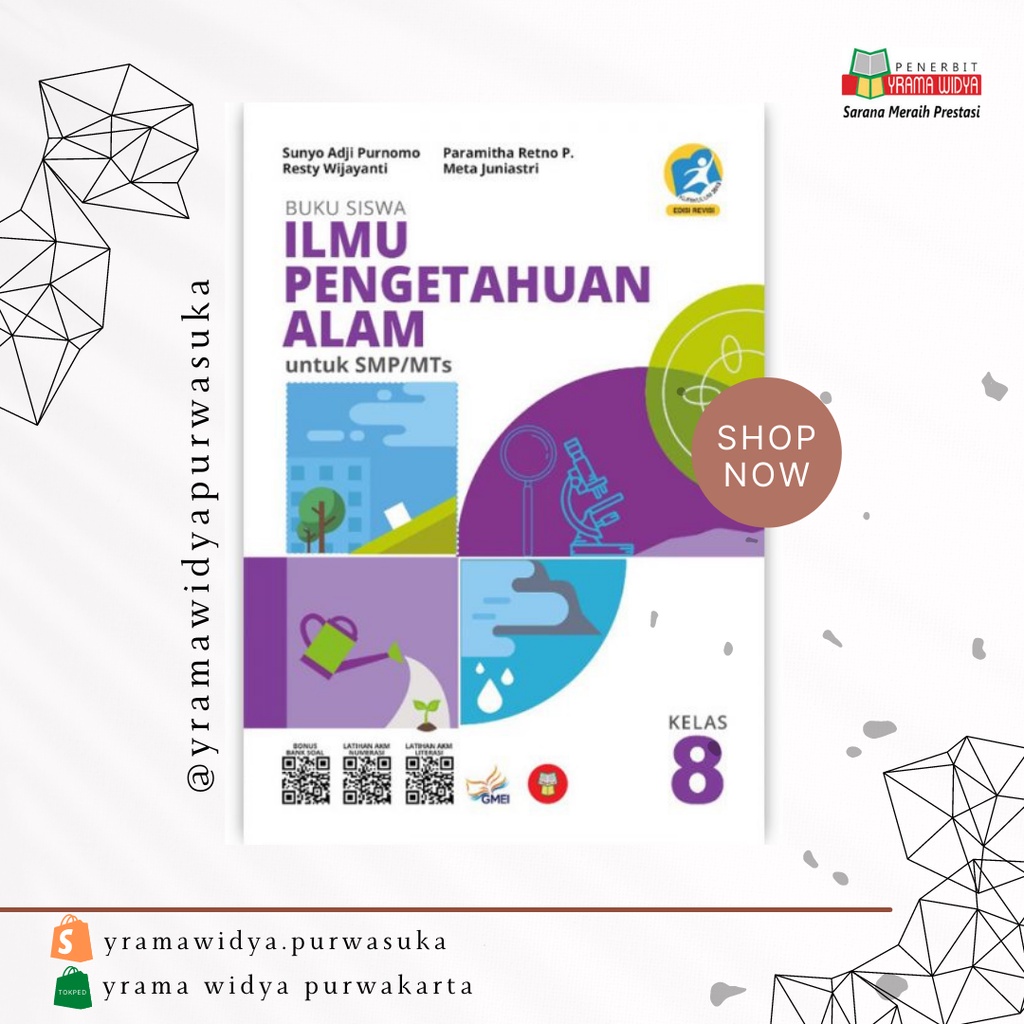Jual BUKU SISWA ILMU PENGETAHUAN ALAM UNTUK SMP/MTS KELAS 8 KURIKULUM 2013 EDISI PREMIUM / IPA ...