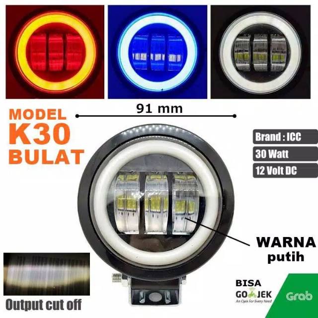 Jual Lampu tembak sorot daymaker mini 3 mata led cree worklight - lampu ...