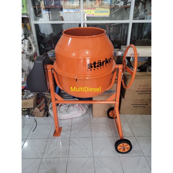 Jual Mesin Pengaduk Semen Beton Listrik 120liter STARKE Mesin Molen Concrete | Shopee Indonesia