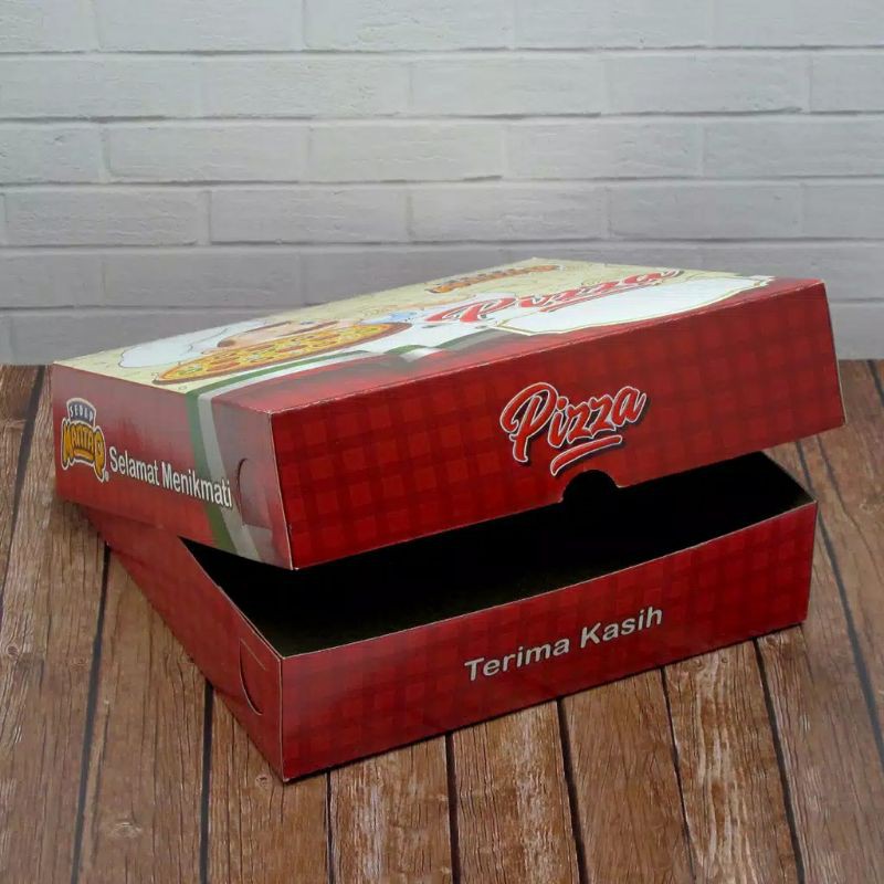 Jual Dus Pizza / Box Pizza / sedap mantap pizza ukuran 20 x 20 x 5 cm ...