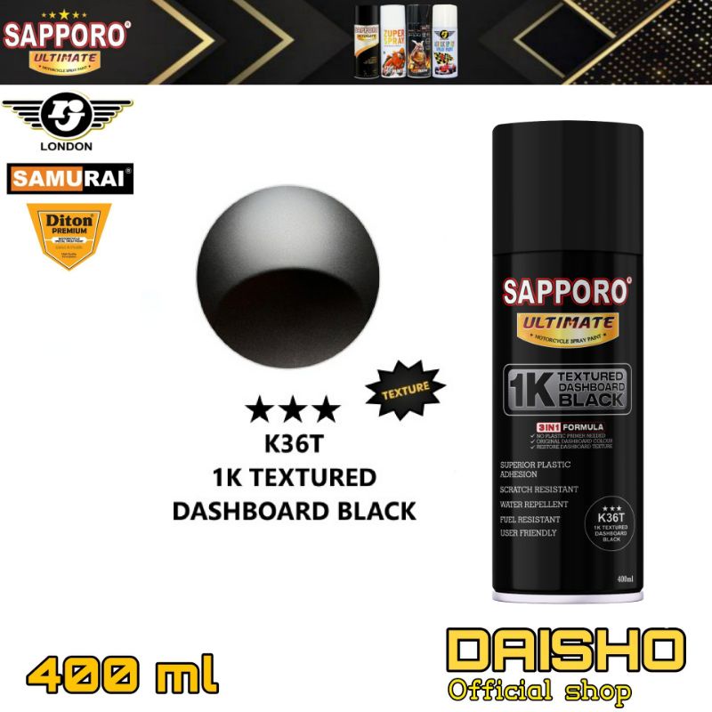 Jual sapporo ultimate 400ml 1K K36T*** TEXTURED TEXTURE TEKSTUR DASHBOARD BLACK HITAM pilok ...