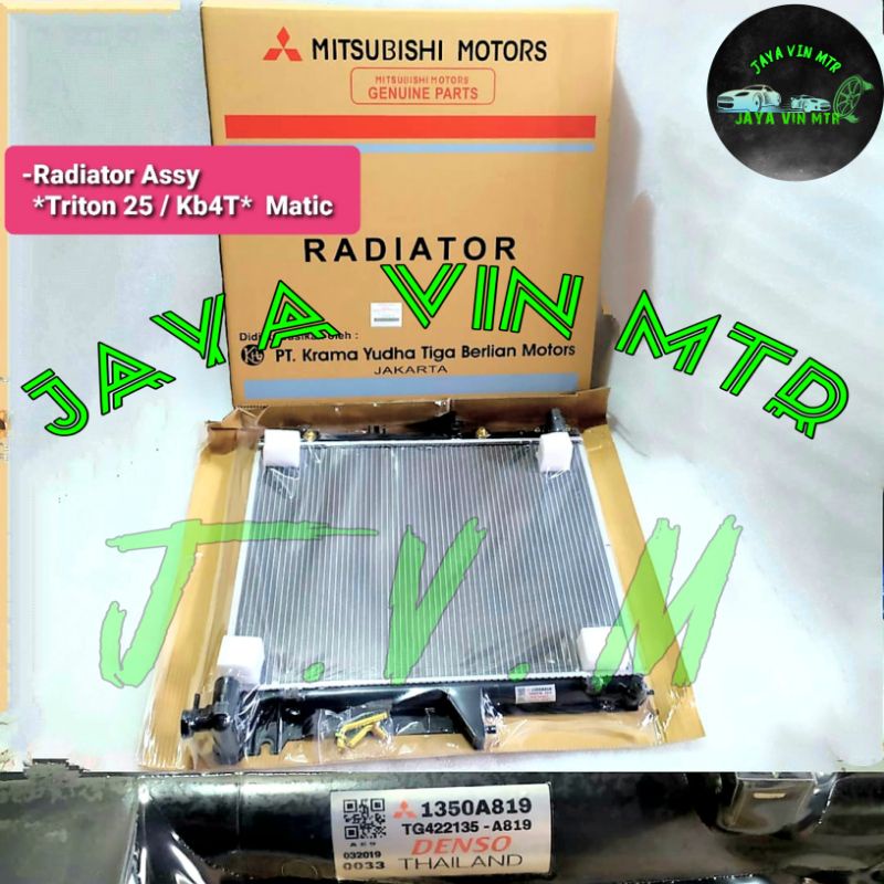 Jual radiator assy Mitsubishi Triton pajero 2.5 2500cc KB4T matic ...