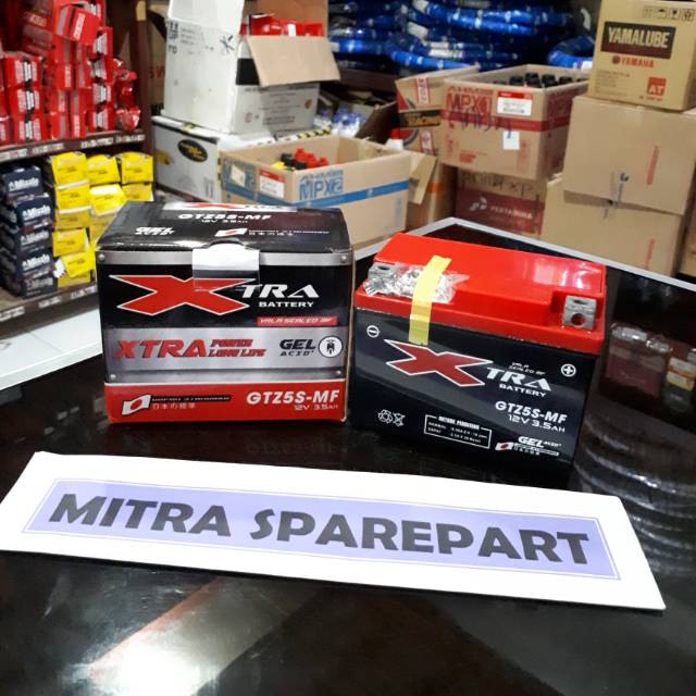 Jual AKI XTRA BATTERY GTZ5S-MFF 12V 3.5AH | Shopee Indonesia