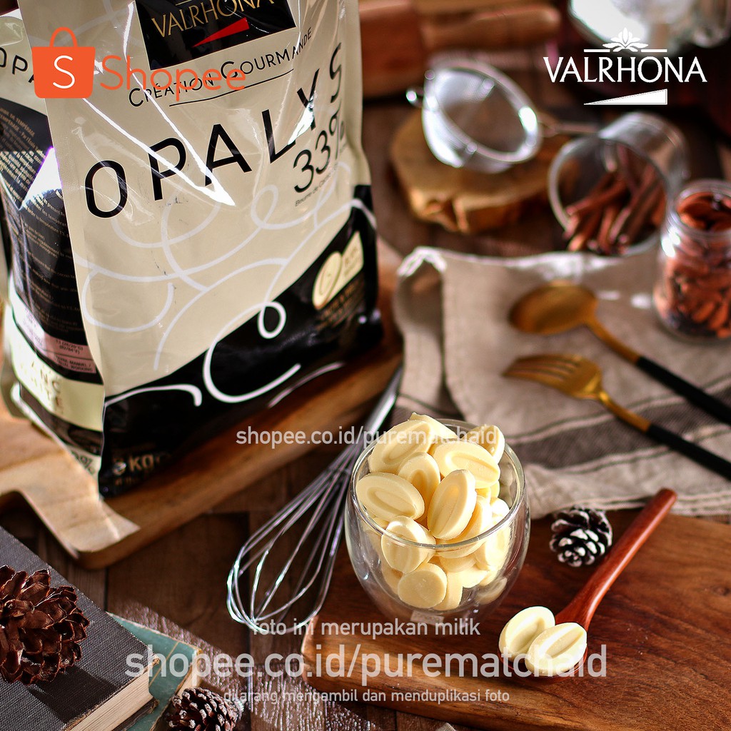 Jual Valrhona - OPALYS 33% 100gr White Chocolate Couverture Cokelat ...