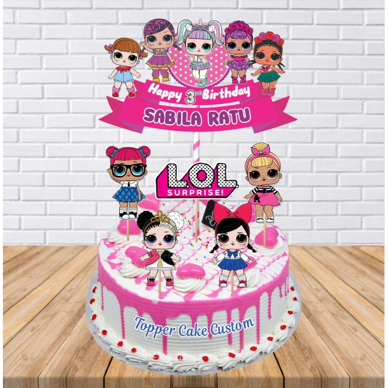 Jual TOPPER CAKE HIASAN KUE ULTAH CUSTOM | Shopee Indonesia