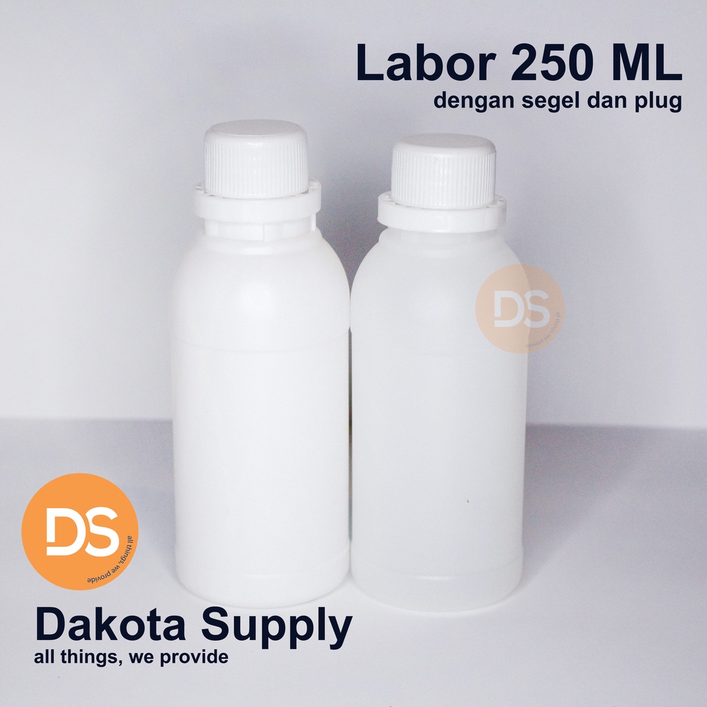 Jual Botol Labor 250 ML Bahan HDPE / BOTOL AGRO 250 ML | Shopee Indonesia