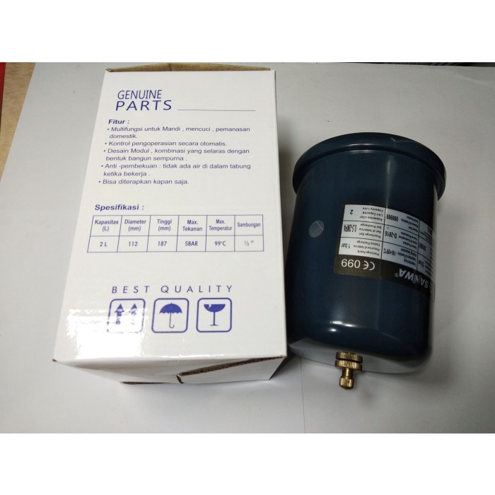 Jual MRG - SANWA Shimizu Tabung tangki small tank pompa air 2 Liter 5 ...