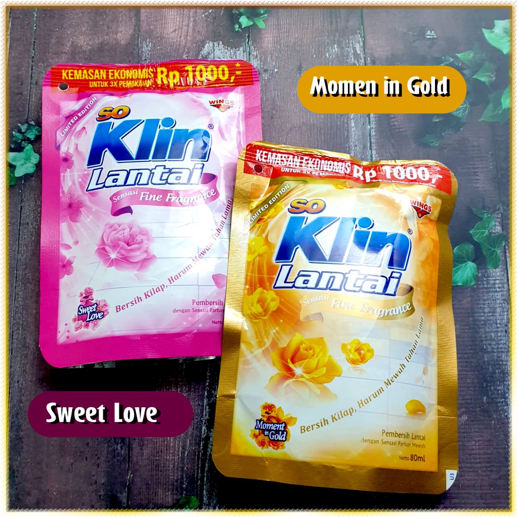 Jual soklin lantai SO KLIN lantai 80ml sensasi fine fragance WINGS ...