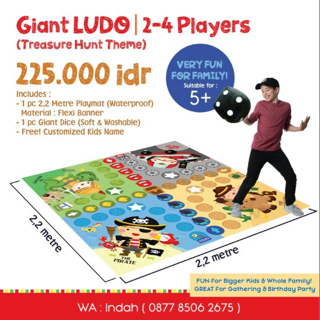 Jual GIANT LUDO / MAINAN ANAK LUDO | Shopee Indonesia