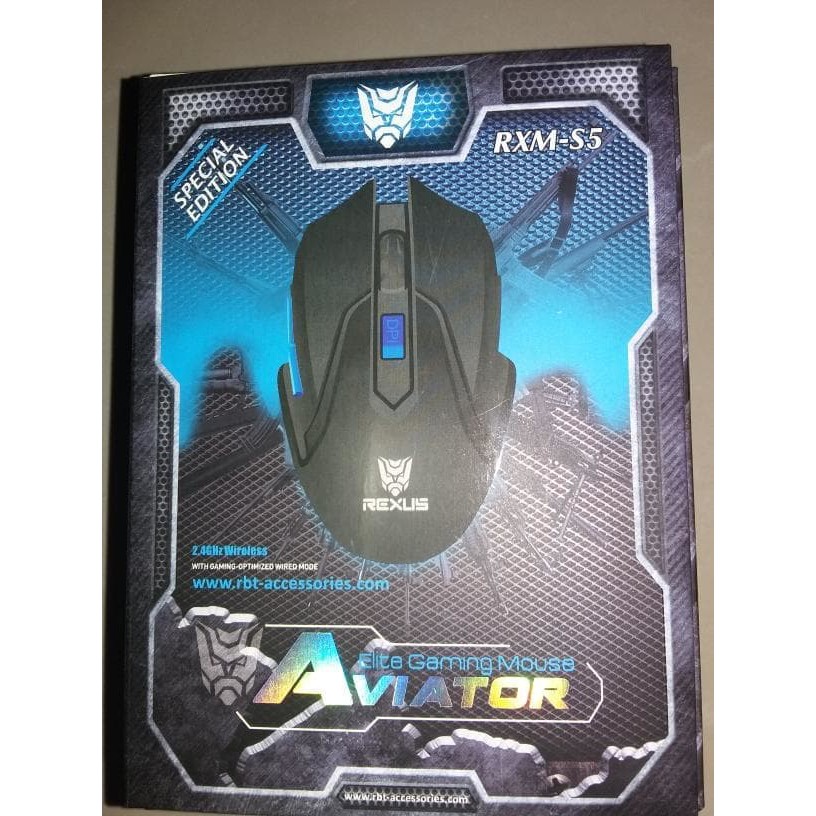 Jual PERKEBUNAN/ MOUSE GAME REXUS AVIATOR S5 WIRELESS GAMING FOR GAMERS ...
