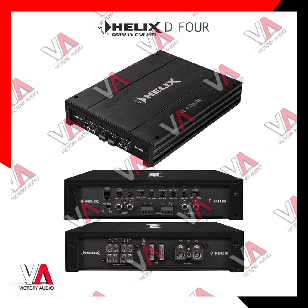 Jual Power Amplifier 4 Channel Helix D Four Class AB German Technology High End Car Audio HIFI ...