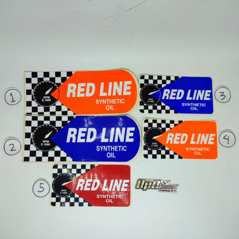 Jual stiker sticker vintage racing oil red line synthetic oil | Shopee ...