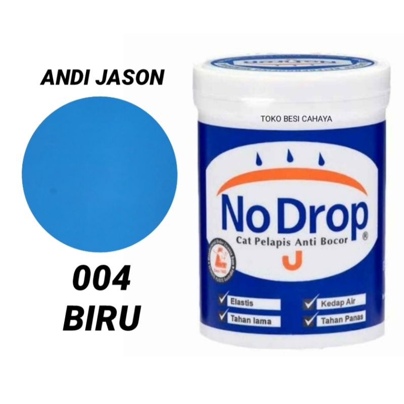 Jual CAT NO DROP PELAPIS ANTI BOCOR NO 004 BIRU KEMASAN 1 KG CAT WATERPROFING NO 1 DI INDONESIA ...