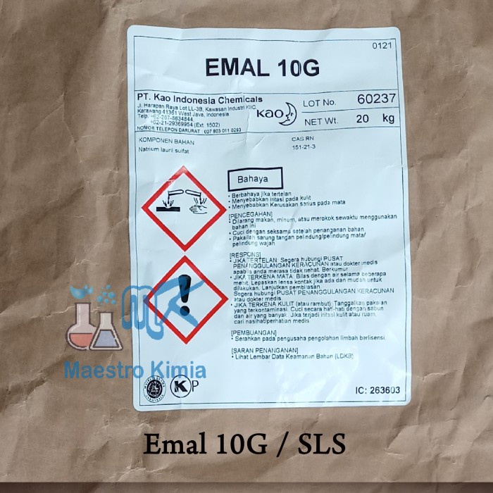 Jual Emal Granule / EMAL 10G / SLS / Texapon Powder KAO 1 Kg | Shopee ...