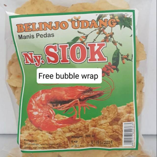 Jual Emping blinjo Manis Pedas Ny. Siok 300gr FREE BUBBLE WRAP | Shopee ...