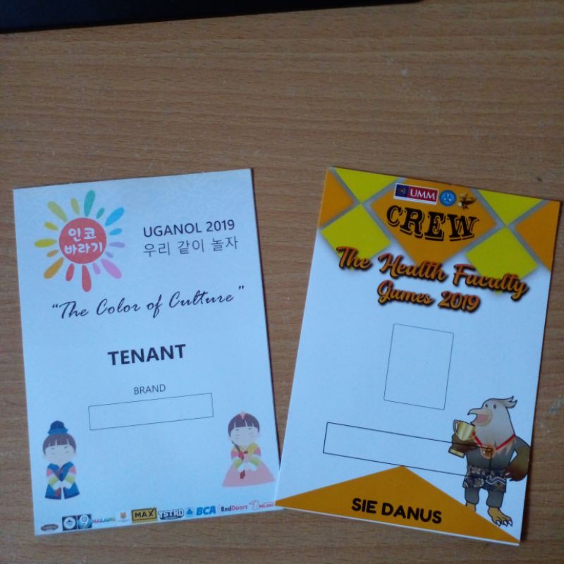 Jual Cetak Idcard panitia, Co Card / peserta B4, B3, B2, B1 | Shopee ...