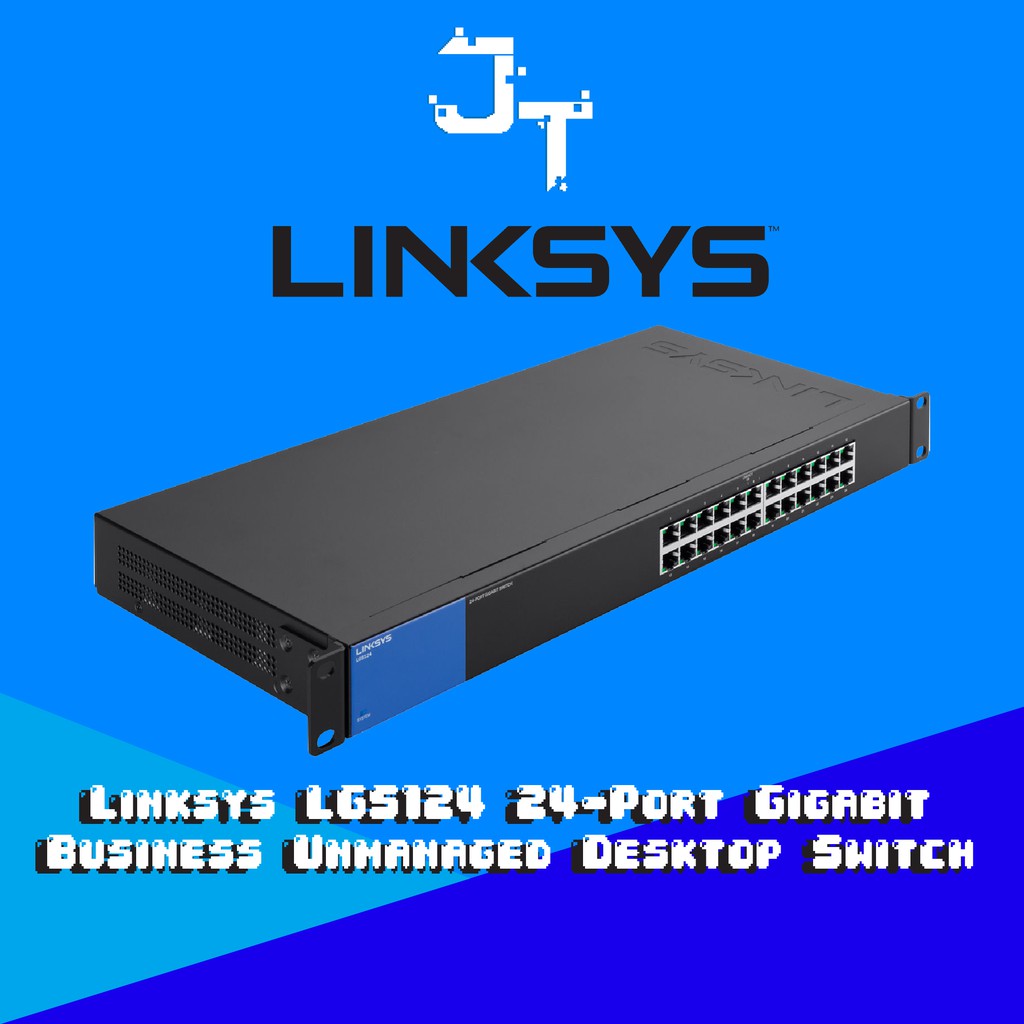 Jual Linksys LGS124 24-Port Gigabit Unmanaged Business Desktop Switch ...