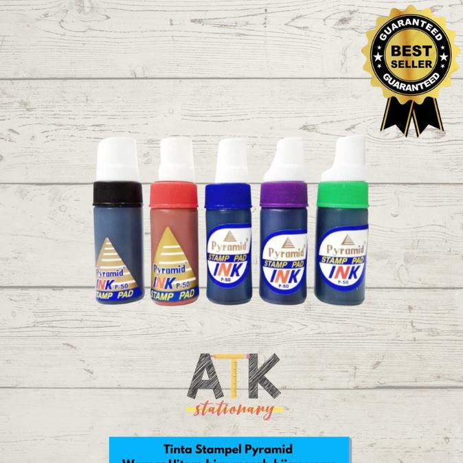Jual Tinta Stamp Pad/ Stampel Pyramid atk - Hitam | Shopee Indonesia