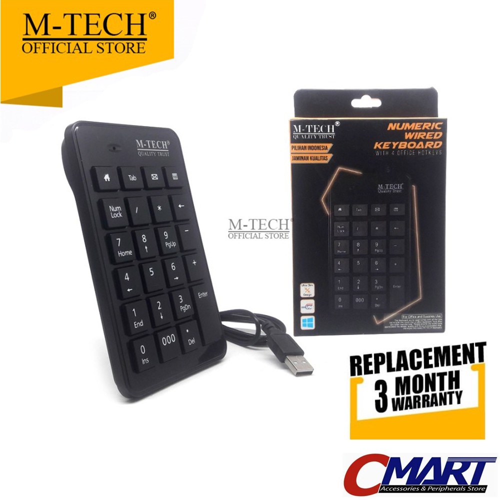 Jual M-TECH Numpad Numeric Keypad USB Numerik Keyboard - MTC-KEY-NMUS ...