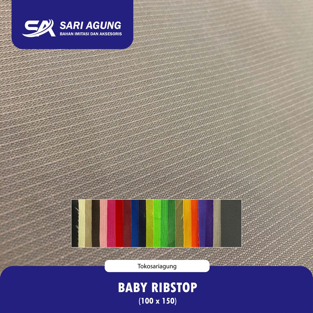 Jual BABY RIBSTOP (METER) BAHAN KAIN RIPSTOP RIPSTOK KOTAK KECIL PVC ...