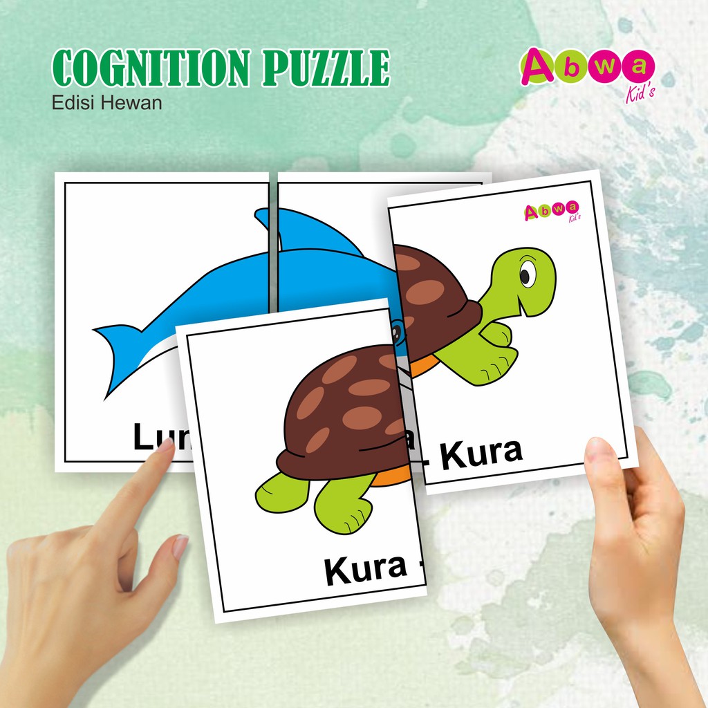 Jual Cognition Puzzle Animals , Kartu Puzzle Hewan, Flash Card ...
