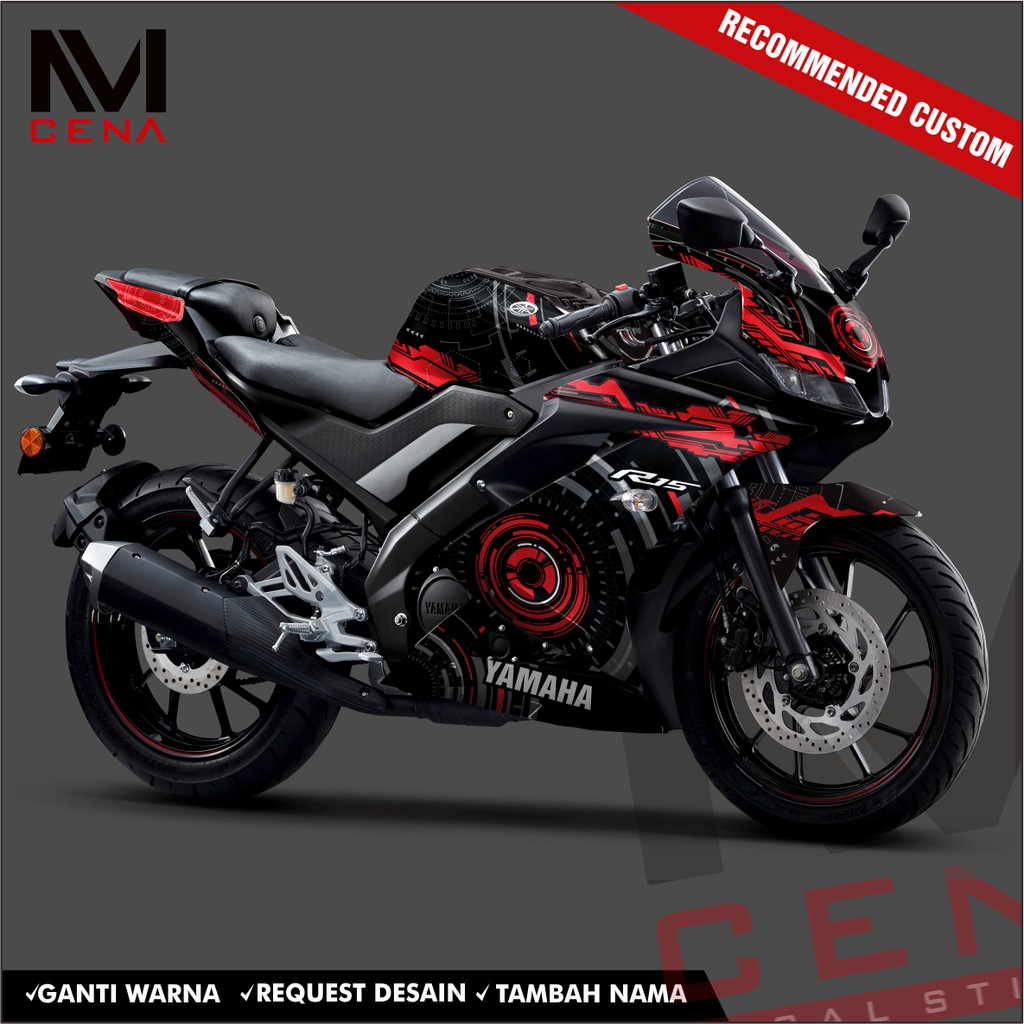 Jual Decal Sticker Stiker Yamaha R15 v3 Fullbody, sticker R15, Decal ...