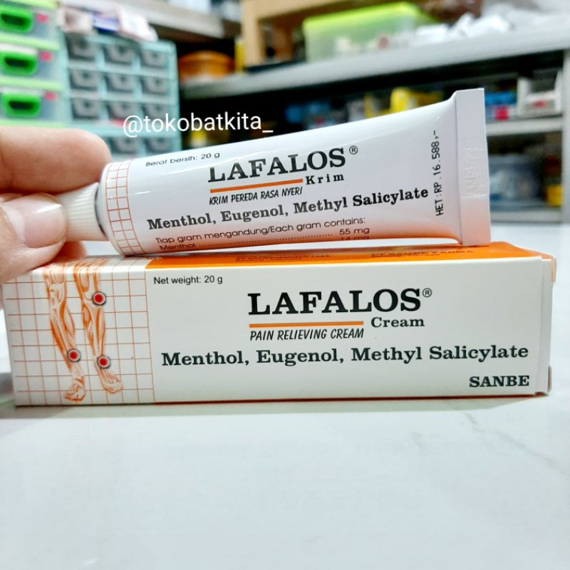 Jual [20GRAM] LAFALOS CREAM / OBAT OLES UNTUK NYERI SENDI KRAM PUNGGUNG ...