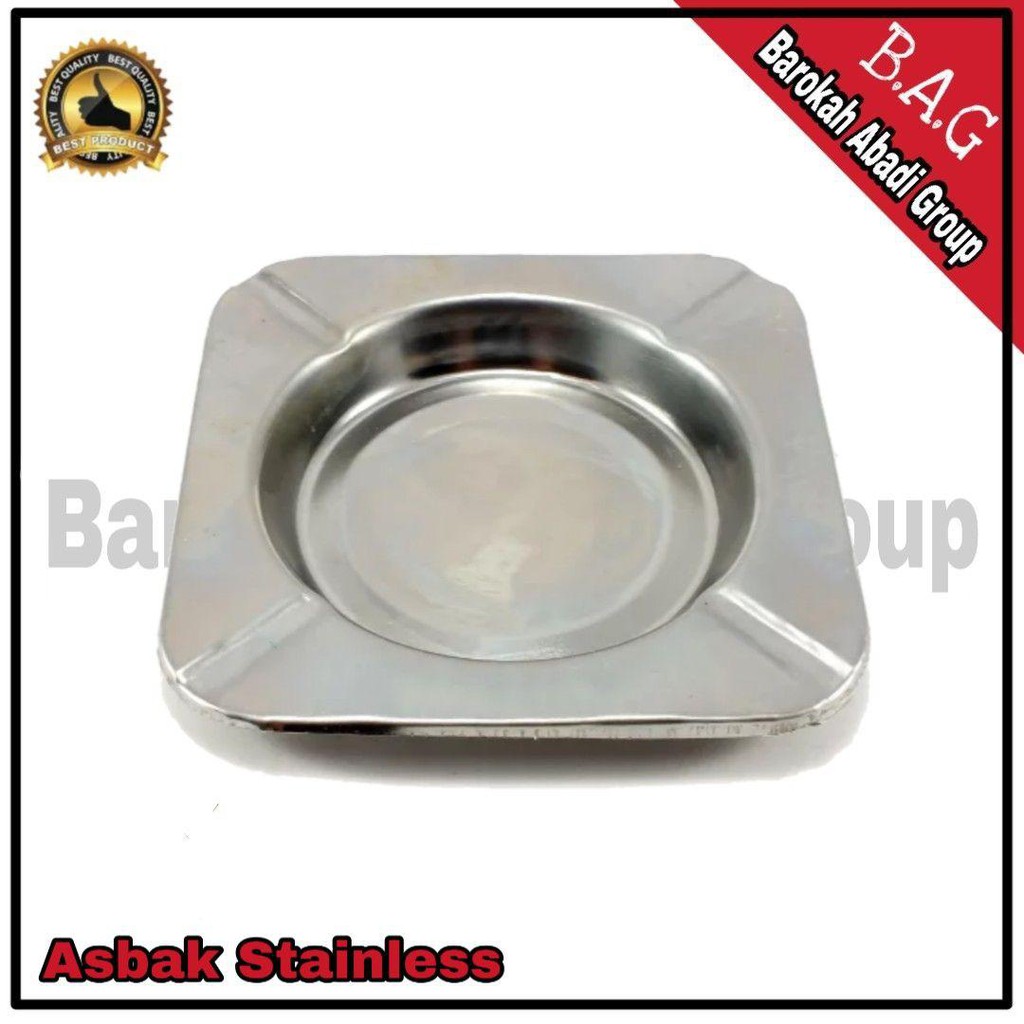 Jual Asbak Abu Rokok - Kotak Segi Empat - Stainless Steel | Shopee ...