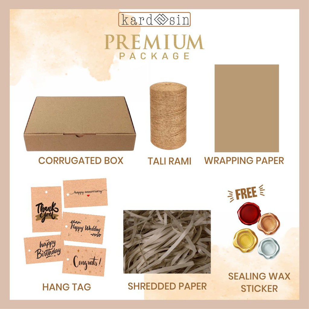 Jual [COKLAT] PREMIUM PACKAGE PAKET PACKAGING LENGKAP AESTHETIC VINTAGE ...