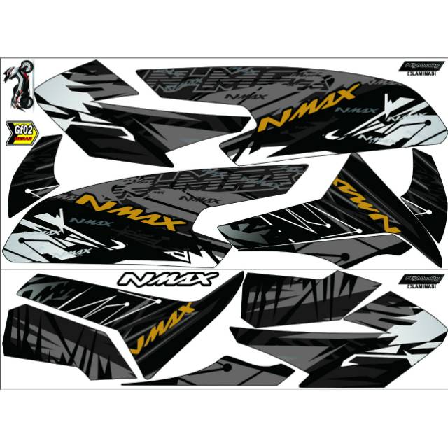 Jual Striping Motor Nmax 155 Racing Variasi motor Yamaha Nmax | Shopee ...